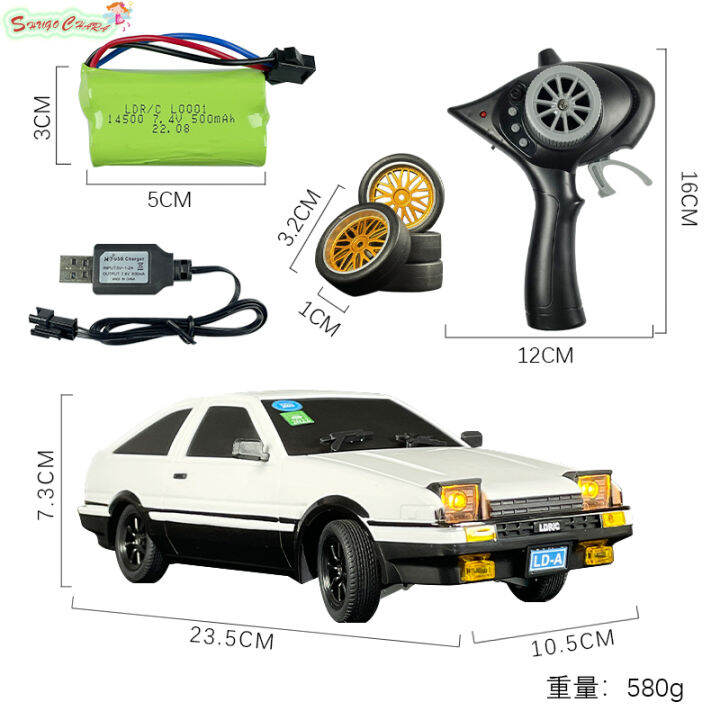 SC【ready stock】Ae86 1:18 2.4g Remote Control Car Model 3-channel ...