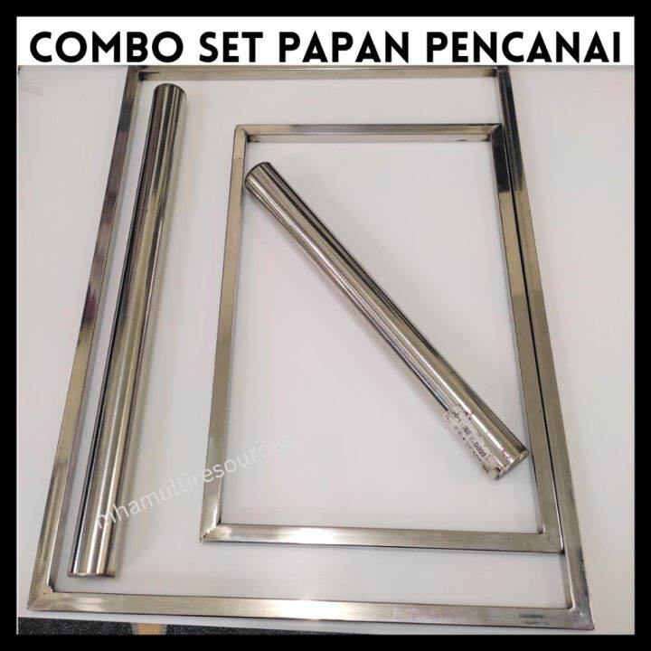 Papan Pencanai Biskut Dengan Penggelek Biskut Aluminium Cookie Dough ...