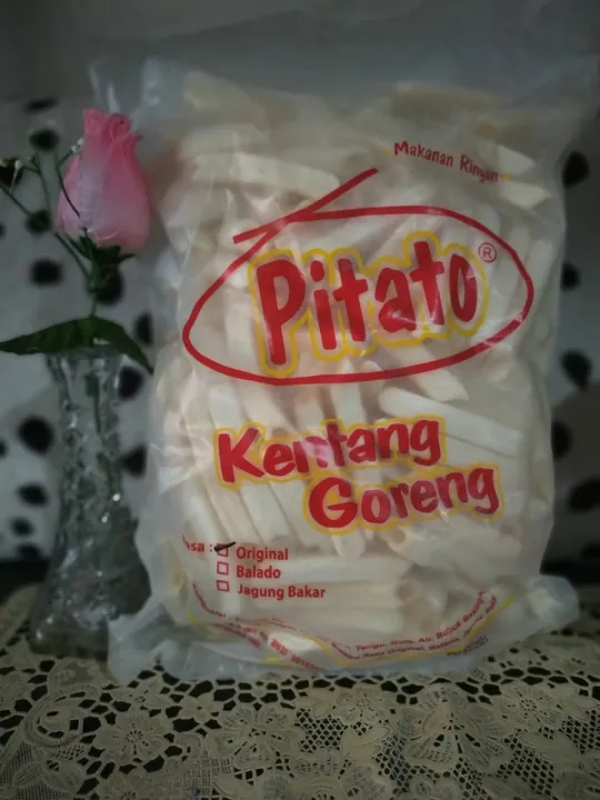 Pitato Kentang Goreng Original/ Jagung Bakar/ Balado 250gr | Camilan ...