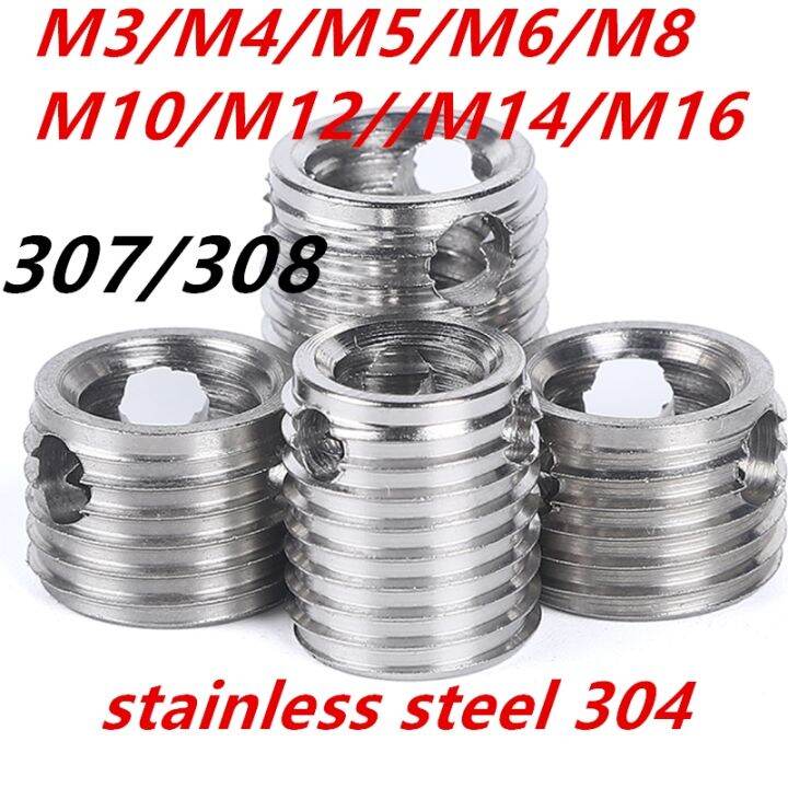 M3-M16 307/308stainless steel 304 self-tapping wire inserts with three ...