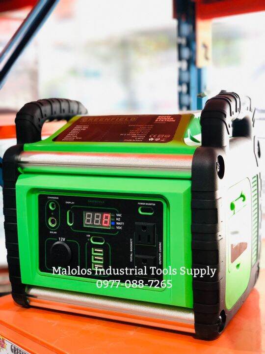 GREENFIELD Portable Power Station Inverter Supply Bank Generator 800W ...