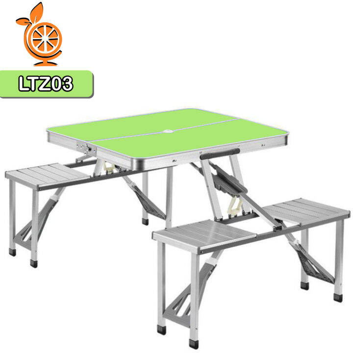 Meja Portable serbaguna Meja Lipat Makan Meja portable Lipat plus kursi ...