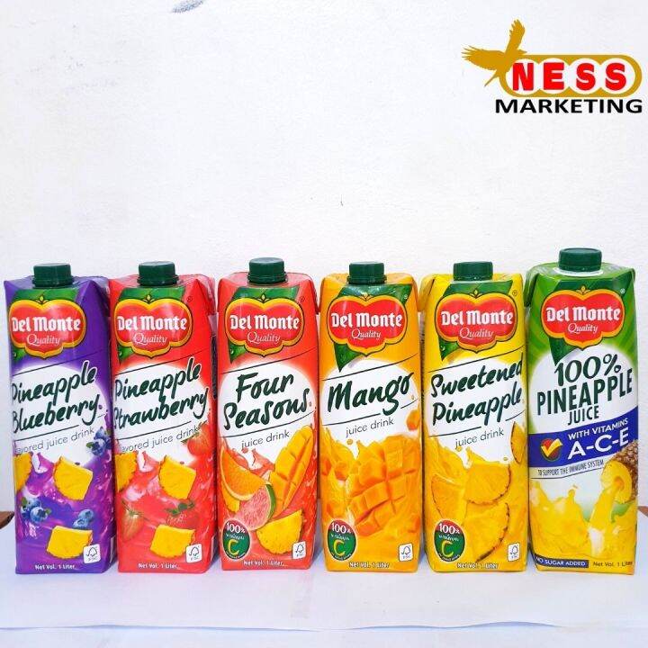 DEL MONTE JUICE DRINK TETRA 1Liter | Lazada PH