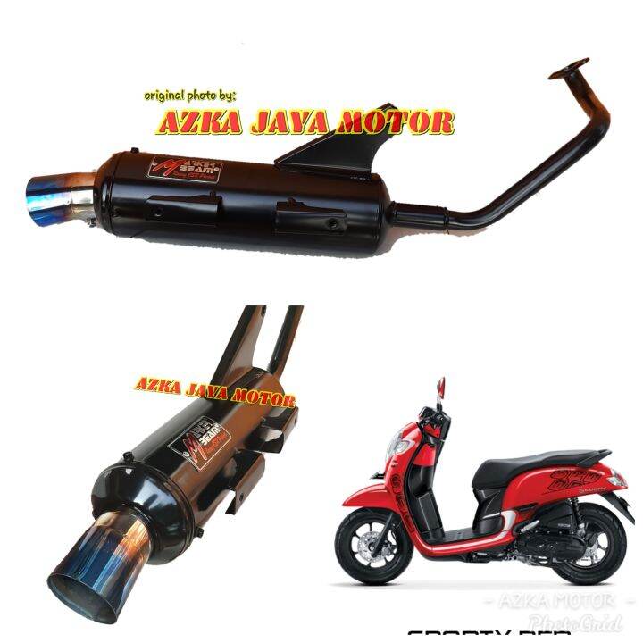 Knalpot racing Bobokan All new Honda scoopy fi corong pelangi Marker ...