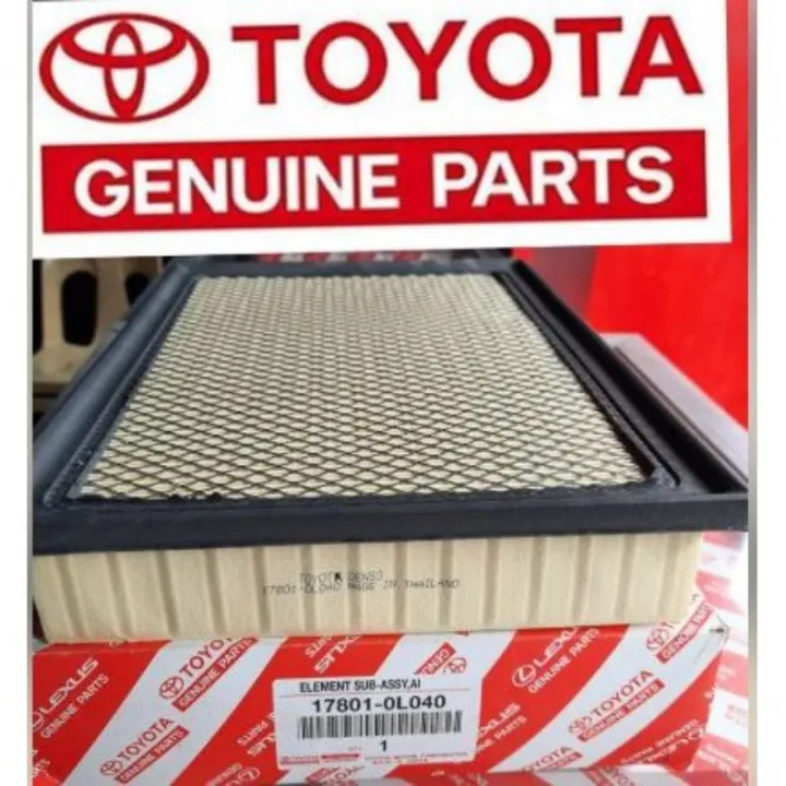 Air filter toyota hilux fortuner innova 2015-2020 Code :17801-OL040 ...