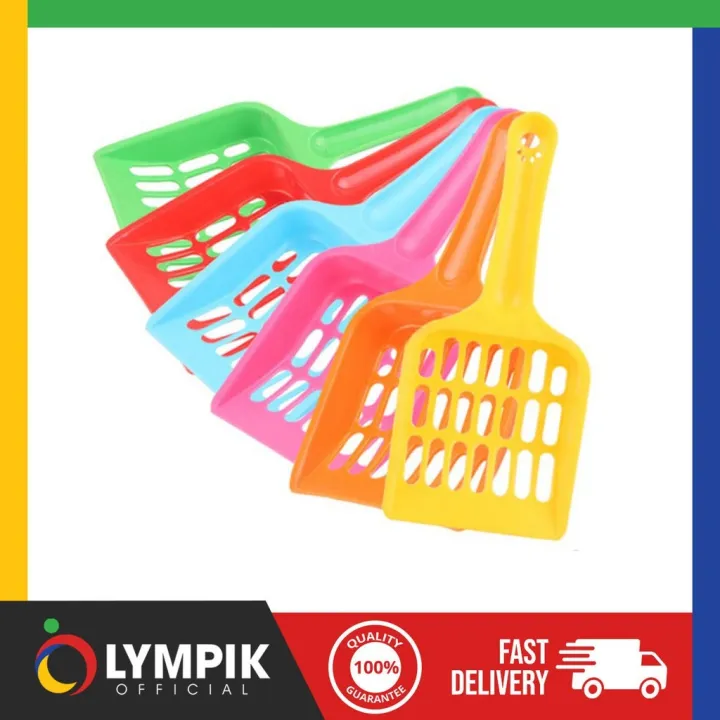 OLYMPIK Plastic Cat Poop Scooper Sand Waste Shovel Pet Feces Shovel ...
