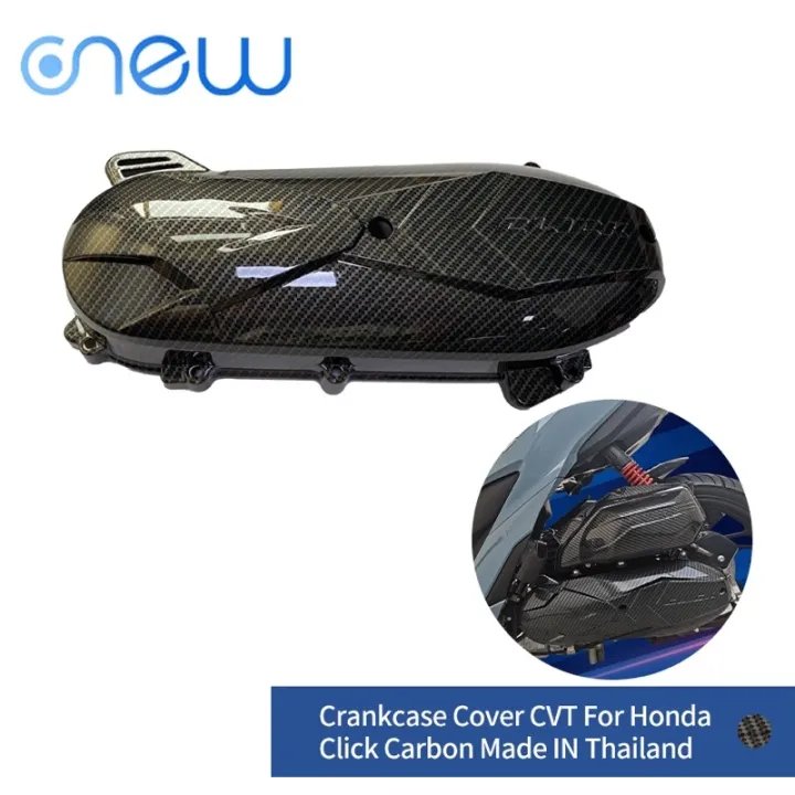 Onew Motorcycle Crankcase Cover CVT For Honda Click Carbon Made IN ...