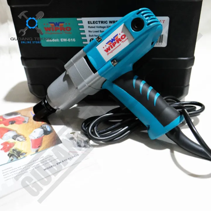 WIPRO EW-616 Electric Impact Wrench 1/2 Inch Mesin Buka Baut Angin Air ...