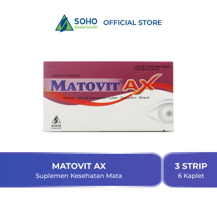 Matovit AX Suplemen Makanan - 3 Strip (6 Kaplet/Strip) | Lazada Indonesia