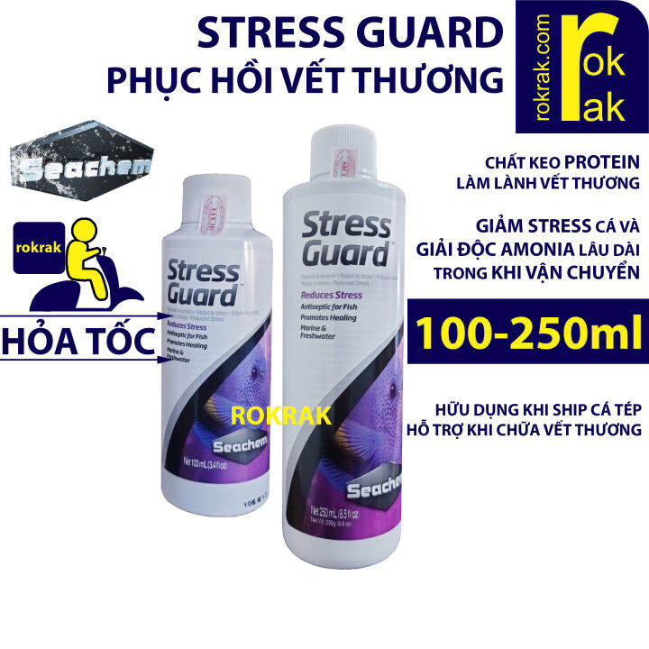 Stress Guard Seachem 100 250 ml Hỗ trợ vận chuyển cá và dưỡng cá ...