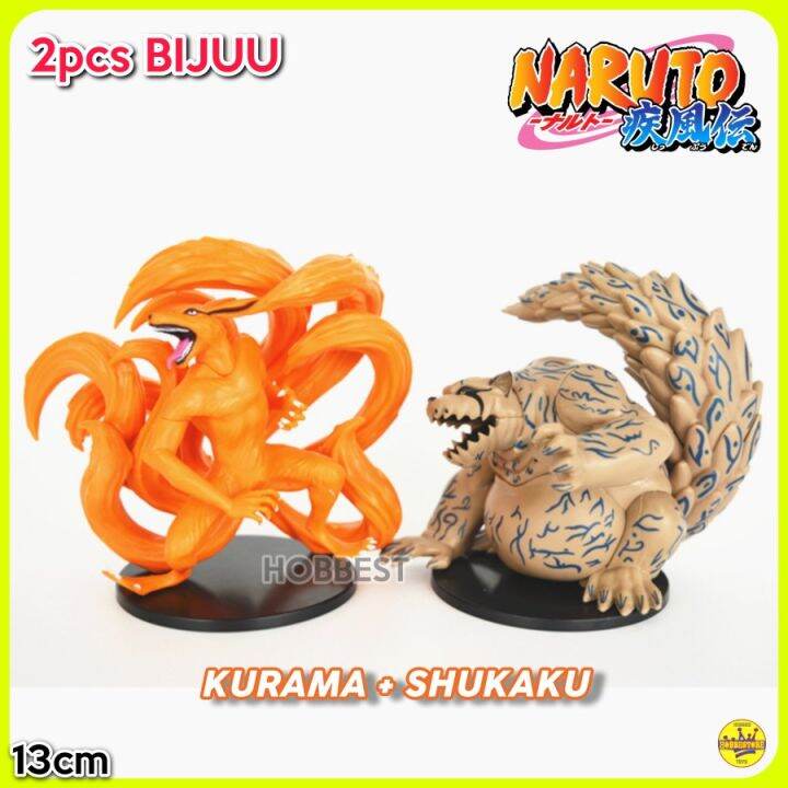 ction Figure NARUTO BIJUU isi 2 pcs Kyuubi Kurama & Ichibi Shukaku ...