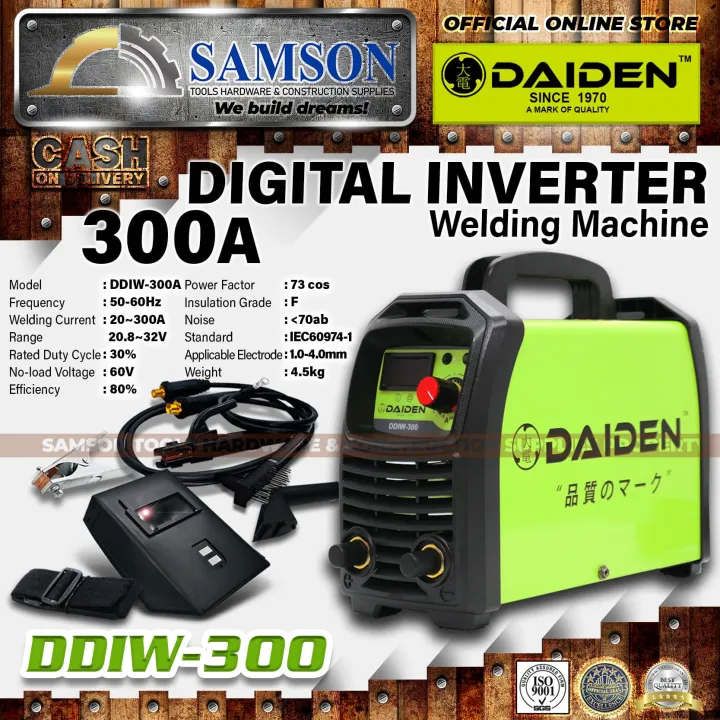 DAIDEN Japan 300A Digital Inverter Welding Machine - Genuine (DDIW-300A ...