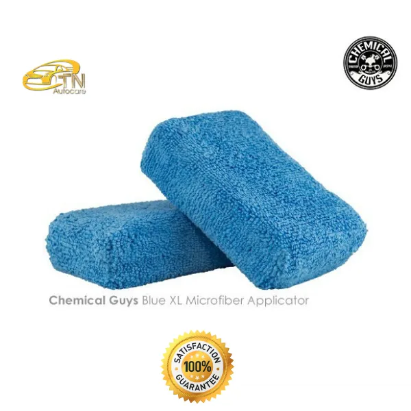 Chemical Guys Blue XL Microfiber Applicators (ขนาด XL) (แพค 2 ชิ้น ...