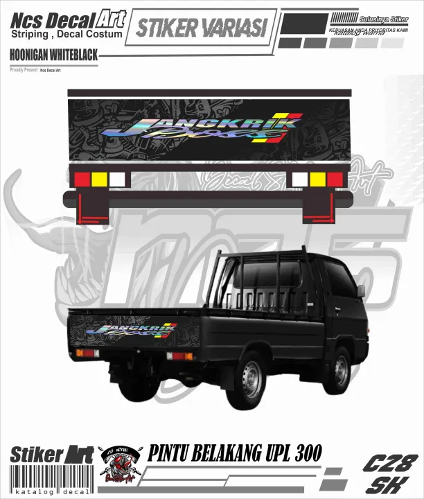 stiker pintu belakang l300/grandmax/all carry stiker varisi pintu ...