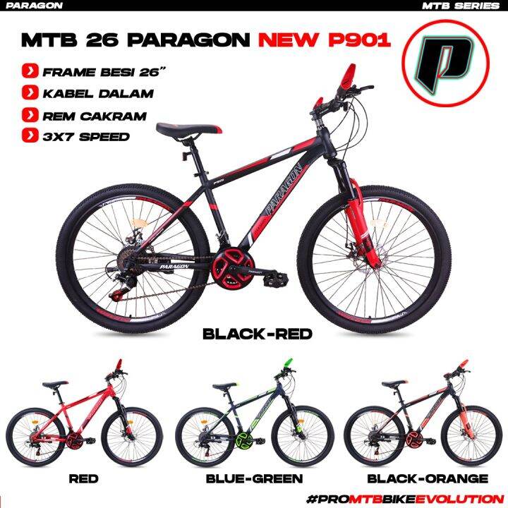 SEPEDA GUNUNG DEWASA MTB 26 INCH PARAGON P901 21 SPEED | Lazada Indonesia