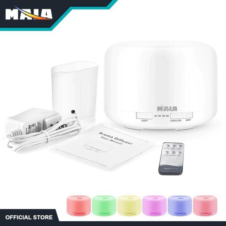 [I?MAIA 500ml Ultrasonic Air Humidifier Aromatherapy with Remote ...