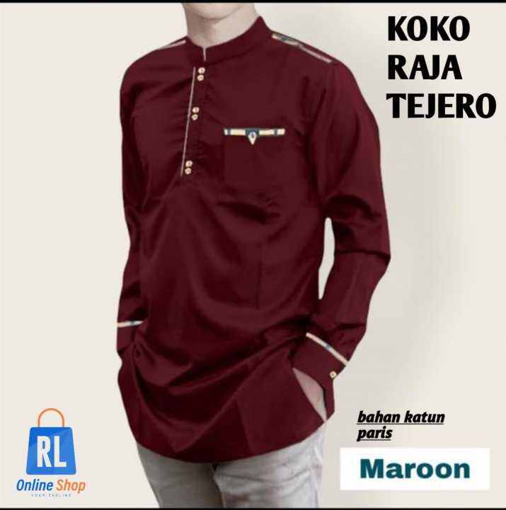 Koko Tojiro Lengan Panjang / Baju Koko Pria Lengan Panjang / Baju ... Koko Tojiro Lengan Panjang / Baju Koko Pria Lengan Panjang / Baju ...
