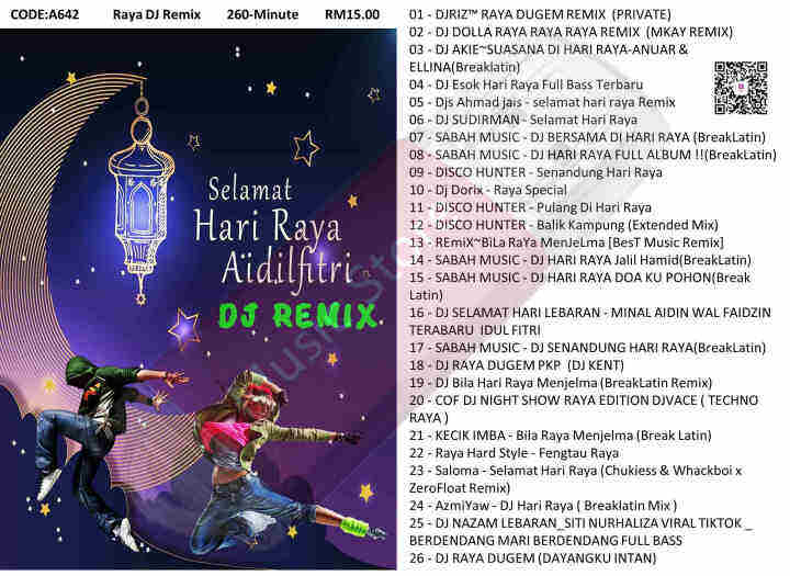 Lagu Hari Raya Aidilfitri DJ Remix Usb Pendrive Song Melayu Malay Music MP3 | Lazada