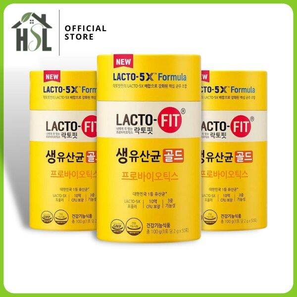 LACTOFIT Probiotic Gold 1 Billion Lactobacillus Powder 2000mg 50 pcs ...