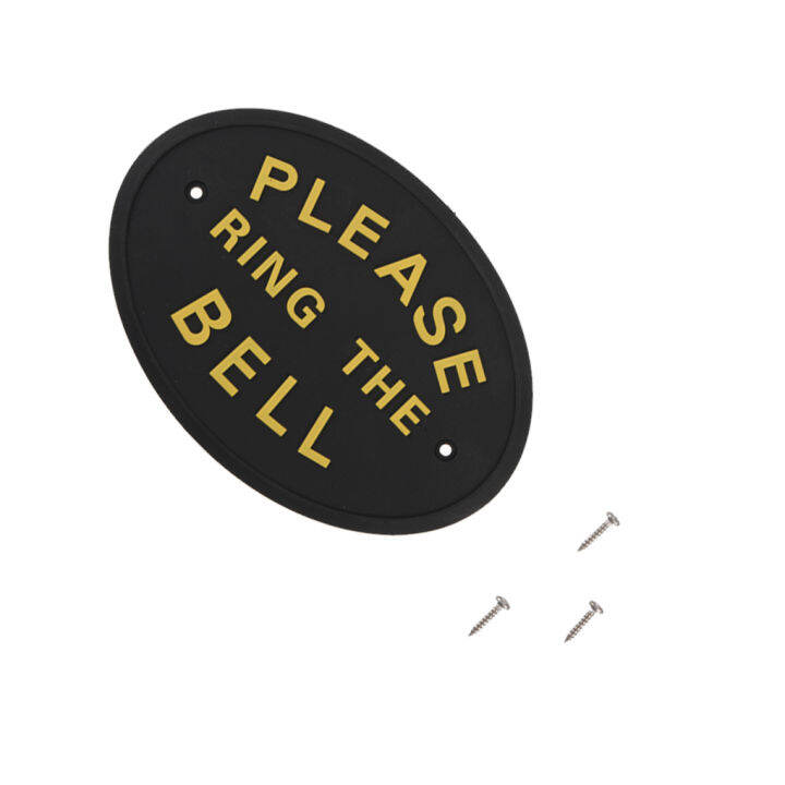 Door Plaque House Please Ring The Bell Welcome Sign Flexible Decoration ...