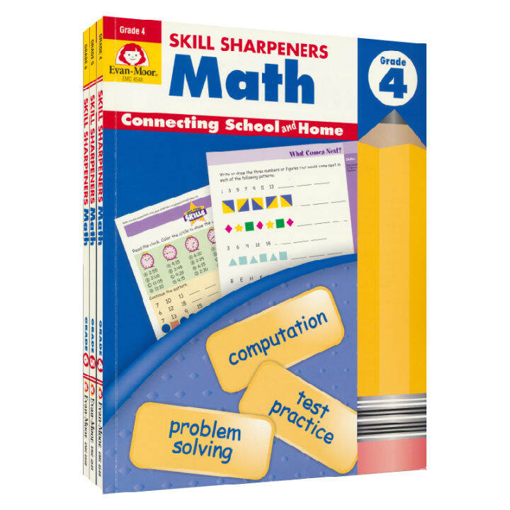Evan moor skill sharpeners math grade 4-6 Volume 3 pencil sharpener ...