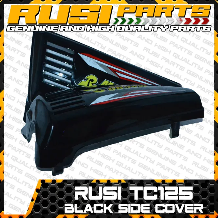 TC125 BLACK Side Cover for Rusi Motorcycle | Lazada PH