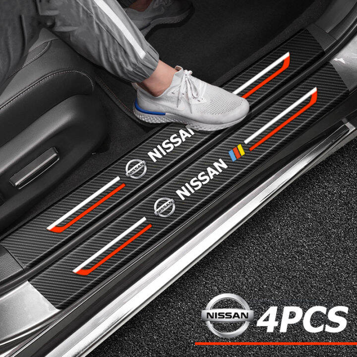 Car threshold protection sticker suitable for Nissan March Tiida Note ...