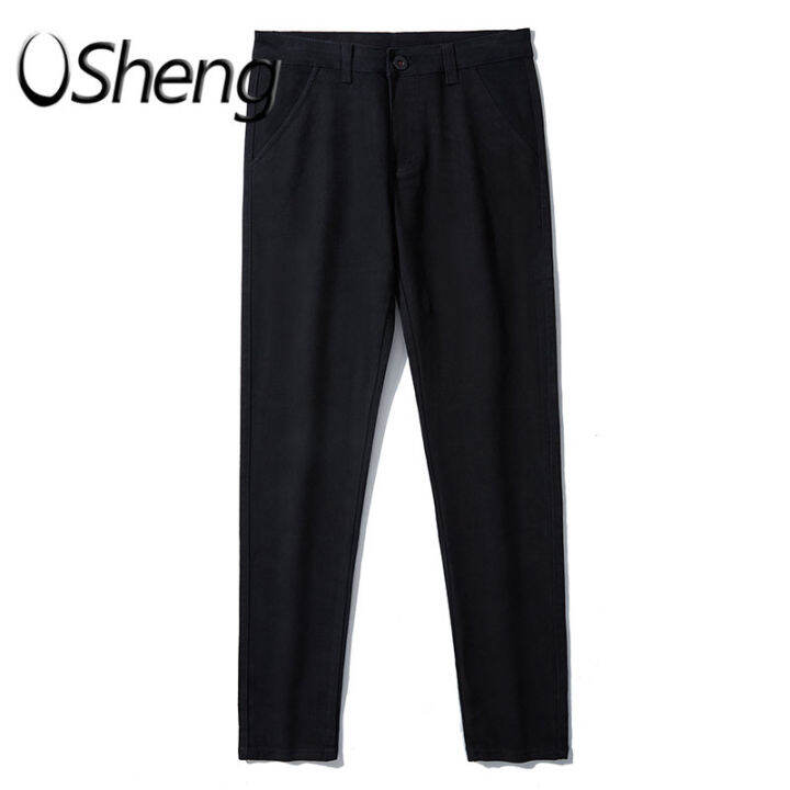 VSheng กางเกงขายาว140กก. สำหรับผู้ชาย,ยางยืดสำหรับขนาดพิเศษลำลองธุรกิจ ...