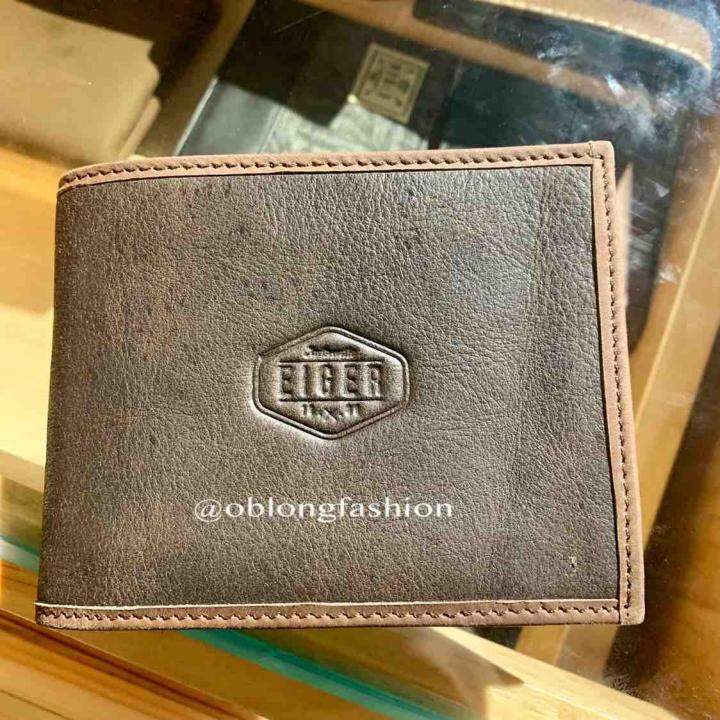 Eiger Dompet Kulit Leatherian Wallet - Brown | Lazada Indonesia