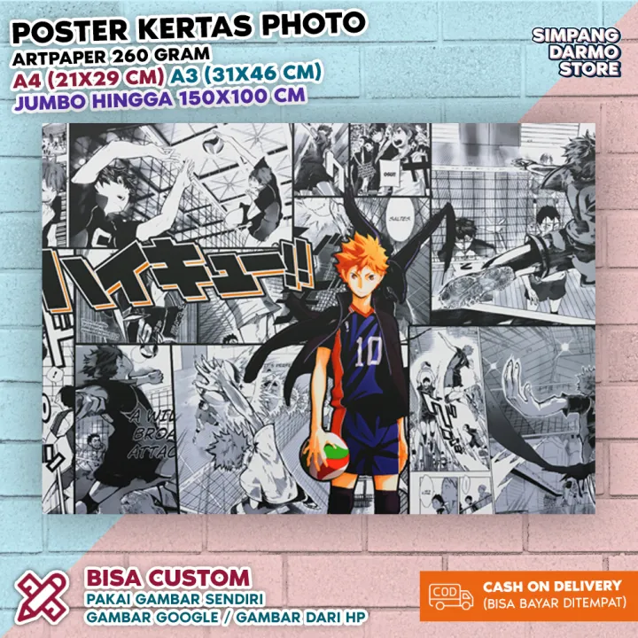 Poster Haikyuu Anime Season Terbaru Ukuran A4 A3 Besar Kecil Hires Bisa ...