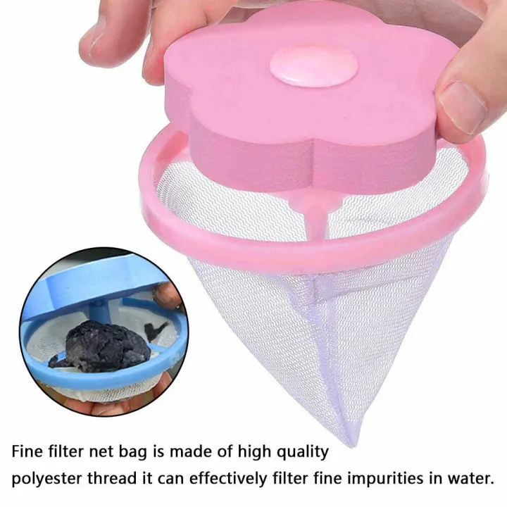 Washing Machine Hair Removal Device Clean Net Bag Floating Filter ...