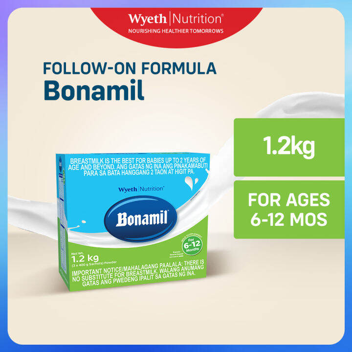 Wyeth® BONAMIL® Stage 2 Milk Supplement for 6 to 12 months, Sachet in ...