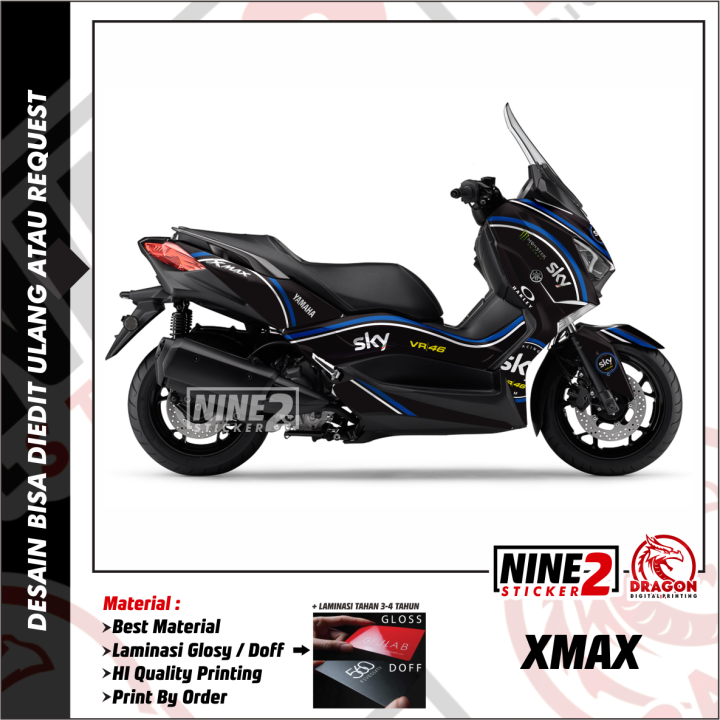 STICKER XMAX DECAL XMAX STRIPING XMAX FULL BODY STIKER XMAX DECAL ...