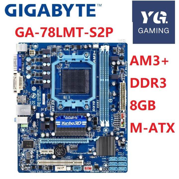 Gigabyte GA-78LMT-S2P Motherboard 760G DDR3 USB2.0 16G 78LMT S2 Desktop ...