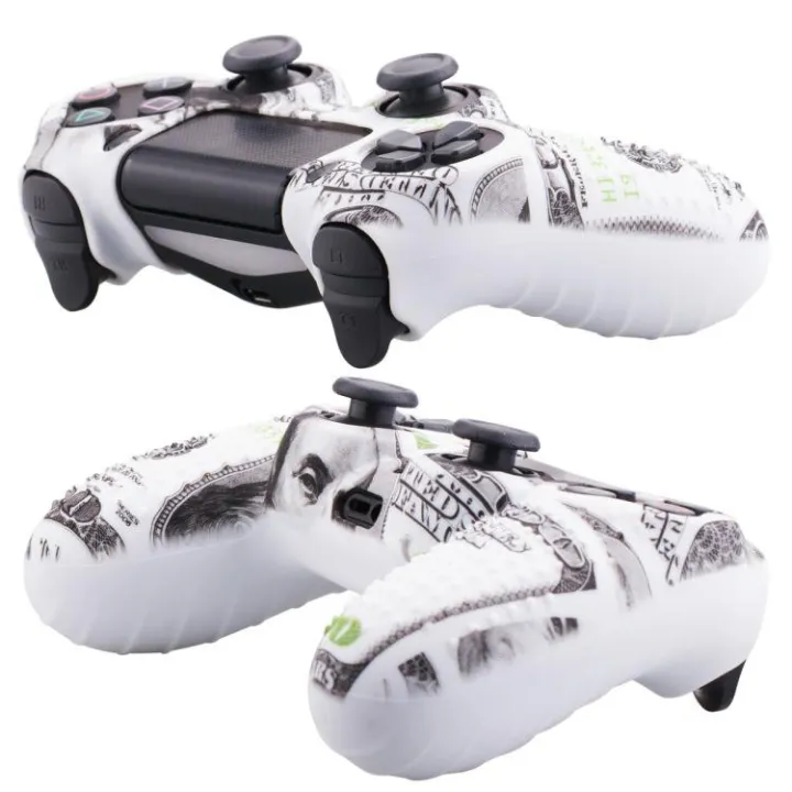 Camouflage Soft ผิวกล่องซิลิโคนฝาครอบจับสำหรับ PlayStation 4 PS4 ...