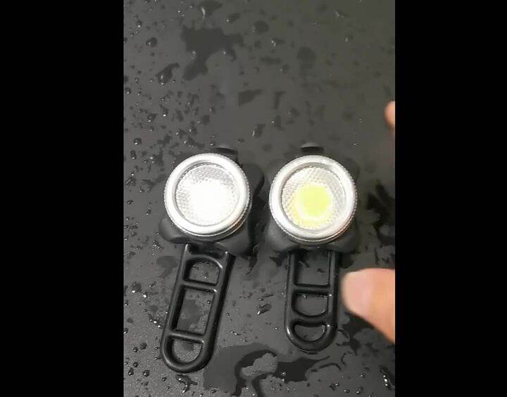 ไฟจักรยาน USB ไฟท้ายอลูมิเนียมกันน้ำแบบชาร์จใหม่ COB อุปกรณ์เสริมสำหรับ ...