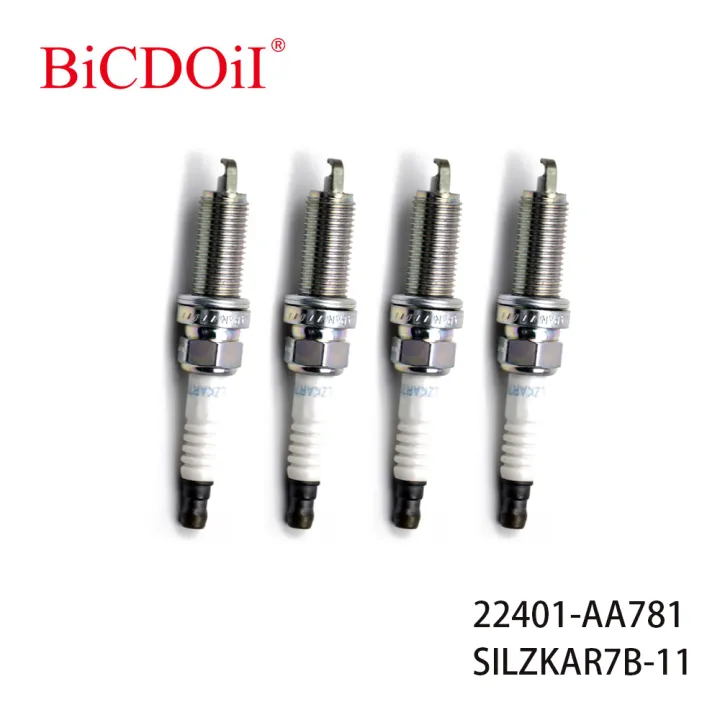 46ชิ้น22401-AA781 SILZKAR7B-11อิริเดียมหัวเทียนสำหรับ Subaru Forester ...