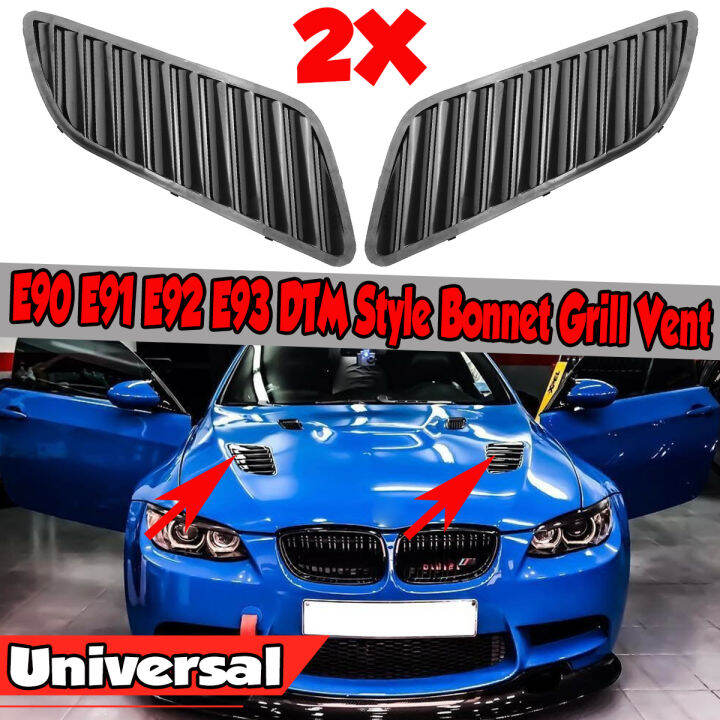 DTM Style Bonnet Pair Hood Grill Grille Vent Louvers For BMW E90 E91 ...