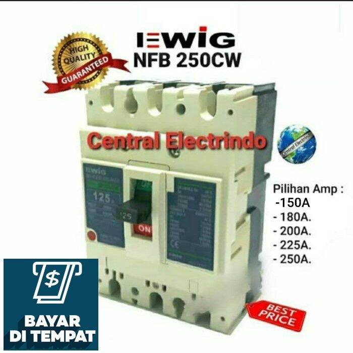 Fashionmaster17 COD MCCB NFB 250CW 125A/150A/200A/225A/250A EWIG model MITSUBISHI. | Lazada ...