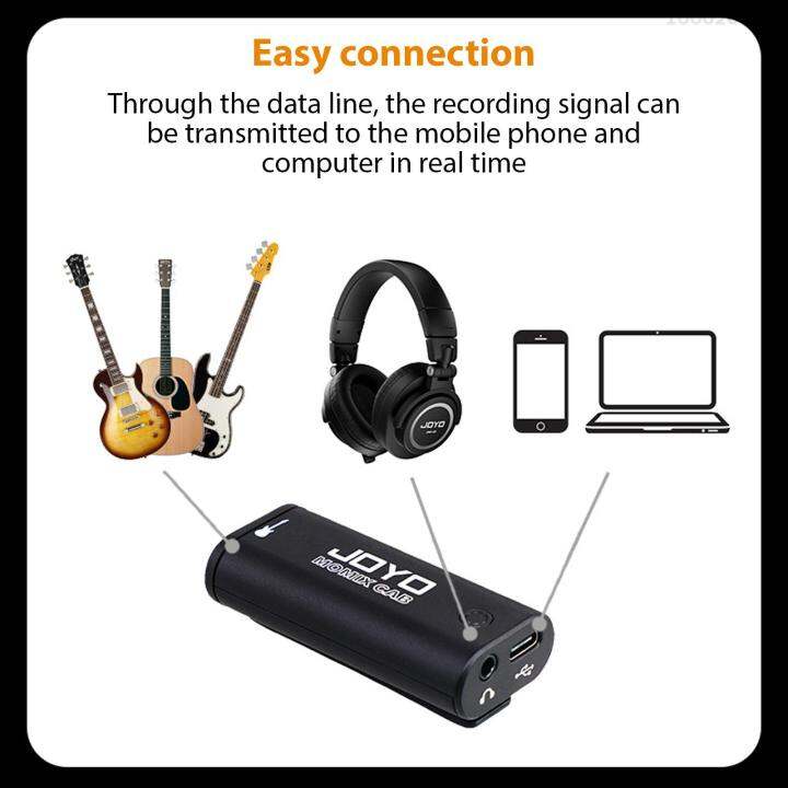 JOYO Guitar Audio Interface Mini Recording Sound Card Lightweight with ...