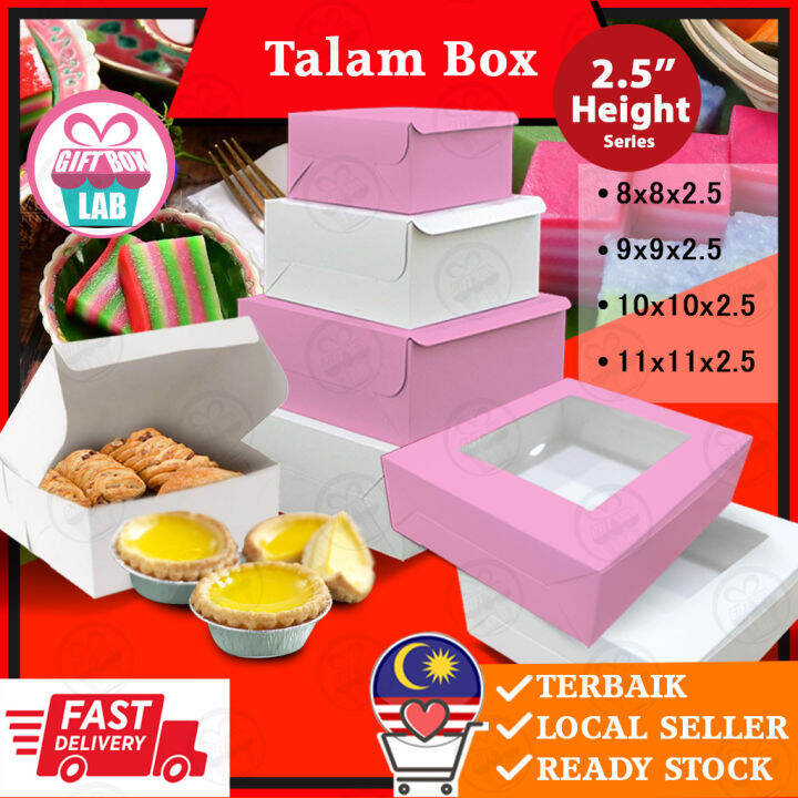 Kotak Kuih Talam Kuih Box Cake Box Pizza Box Packaging Box Packing Box ...