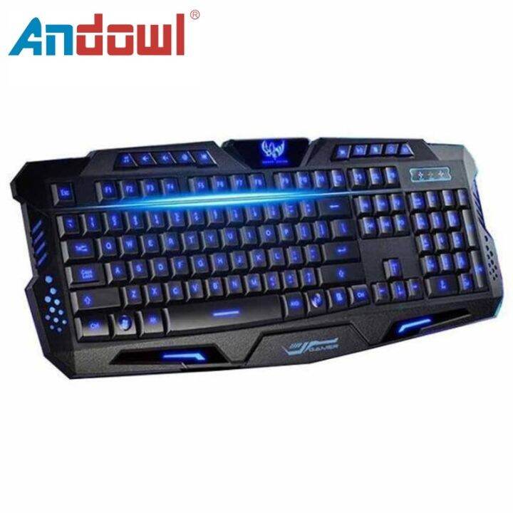 Andowl Keyboard 3 Colors-Light Gaming Keyboard Wired Keyboard Gameboy ...