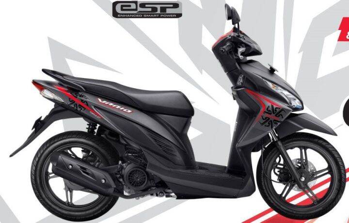 stiker striping vario stripping lis vario 110 injeksi hitam | Lazada ...