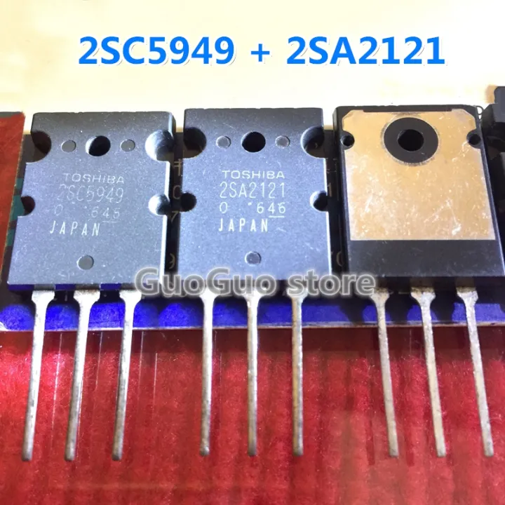 1pair Original 2SC5949 2SA2121 TO-3PL C5949 A2121 TO3PL Audio Power ...