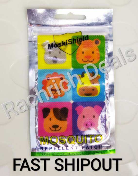 1 Pack MoskiShield Mosquito Repellent Patch Anti Dengue (6 Patches/per ...