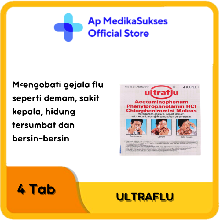 Ultraflu PE 4 Tablet | Lazada Indonesia
