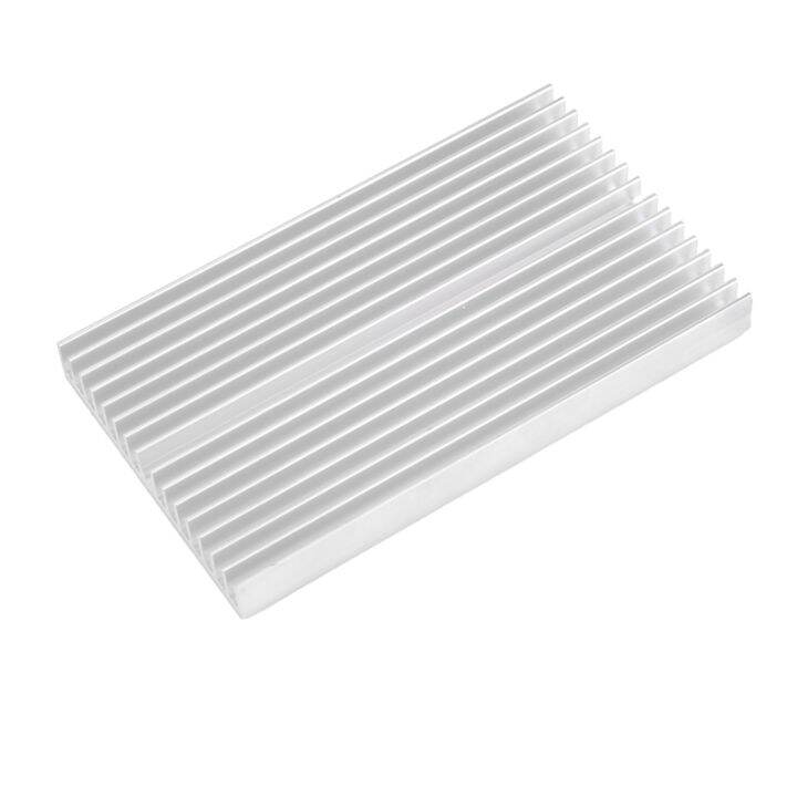 Silver Tone Aluminum Cooler Radiator Heat Sink Heatsink 100x60x10mm ...