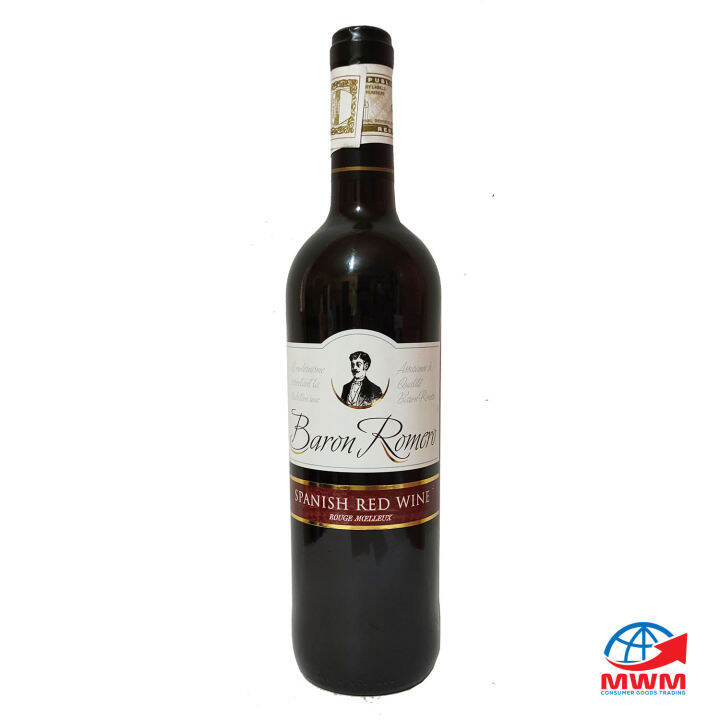 RED WINE IMPORTED BARON ROMERO SPANISH RED WINE 10.5% VOL 750ML | Lazada PH