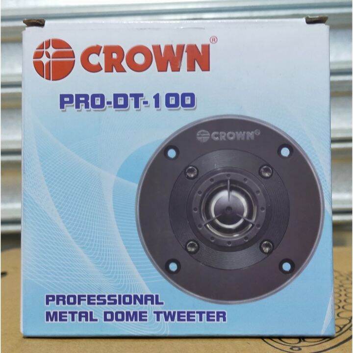 PRO DT 100 4" 150 Watts Crown Metal Dome Tweeter + capacitor | Lazada PH