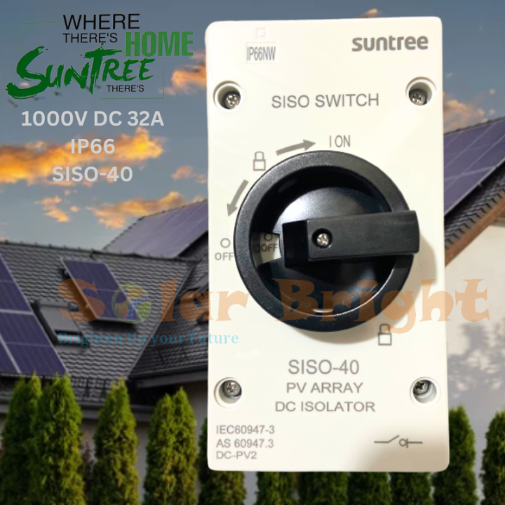SUNTREE DC Isolator 1000V DC 32A IP66 Rating Solar Waterproof Disconnecting Switch | Lazada PH